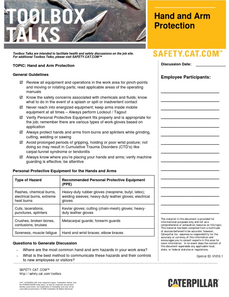 Hand and Arm P | PDF | Personal Protective Equipment | Glove