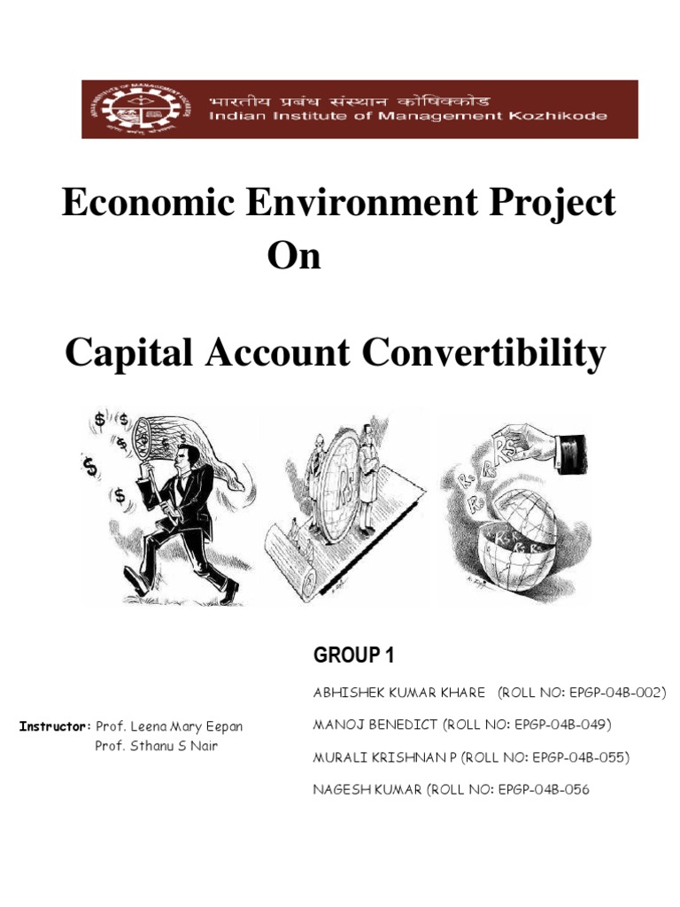An Analysis of Capital Account Convertibility in India: Preconditions ...