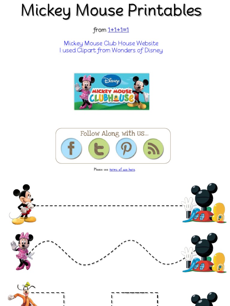 Mickey Mouse Preschool Pack | PDF | Games & Activities | Social Science