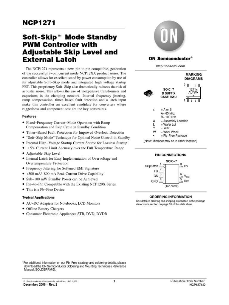 NCP 2171 | PDF | Capacitor | Field Effect Transistor