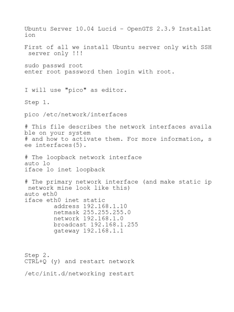 OpenGTS 2.3.9 Ubuntu 10.04 | PDF | Internet Standards | Information ...