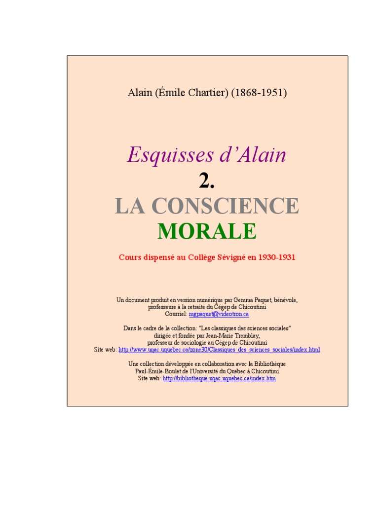 Conscience Morale | PDF
