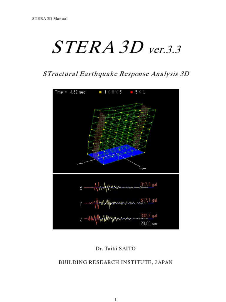 Stera 3d Manual v.3.3 | PDF | Stiffness | Elasticity (Physics)