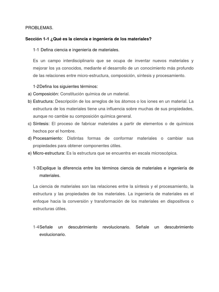 Problemas Cap 1 | PDF | Aluminio | Rieles