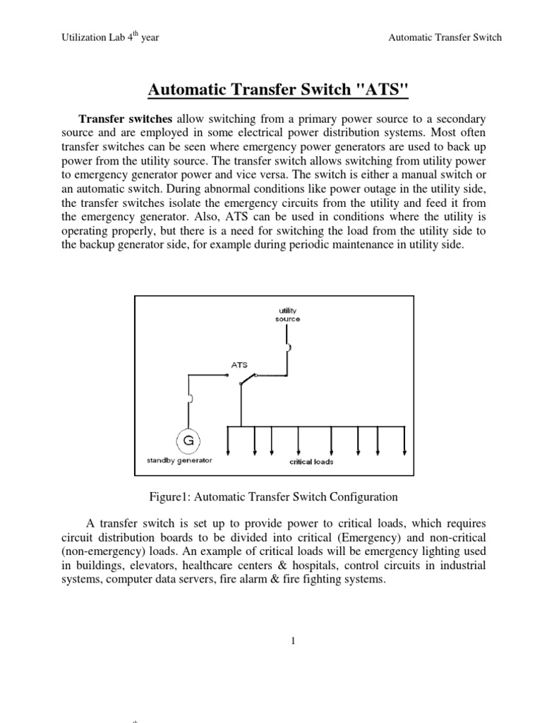 ATS Lab | PDF | Switch | Engineering