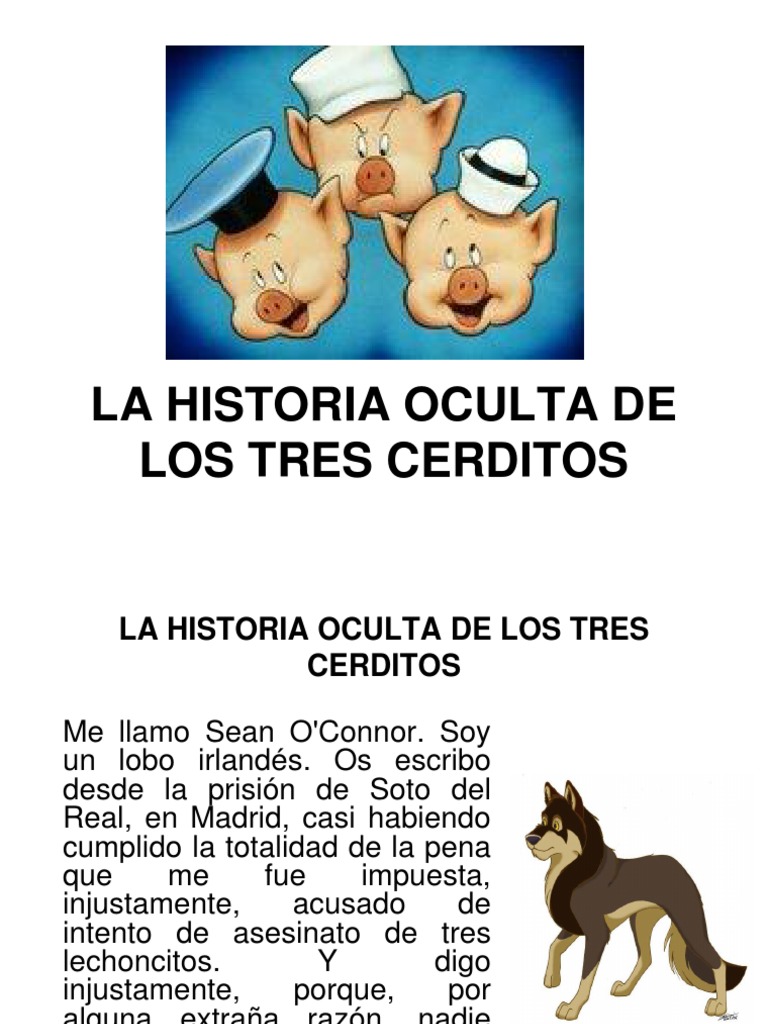 La Historia Oculta De Los Tres Cerditos Pdf Ocio