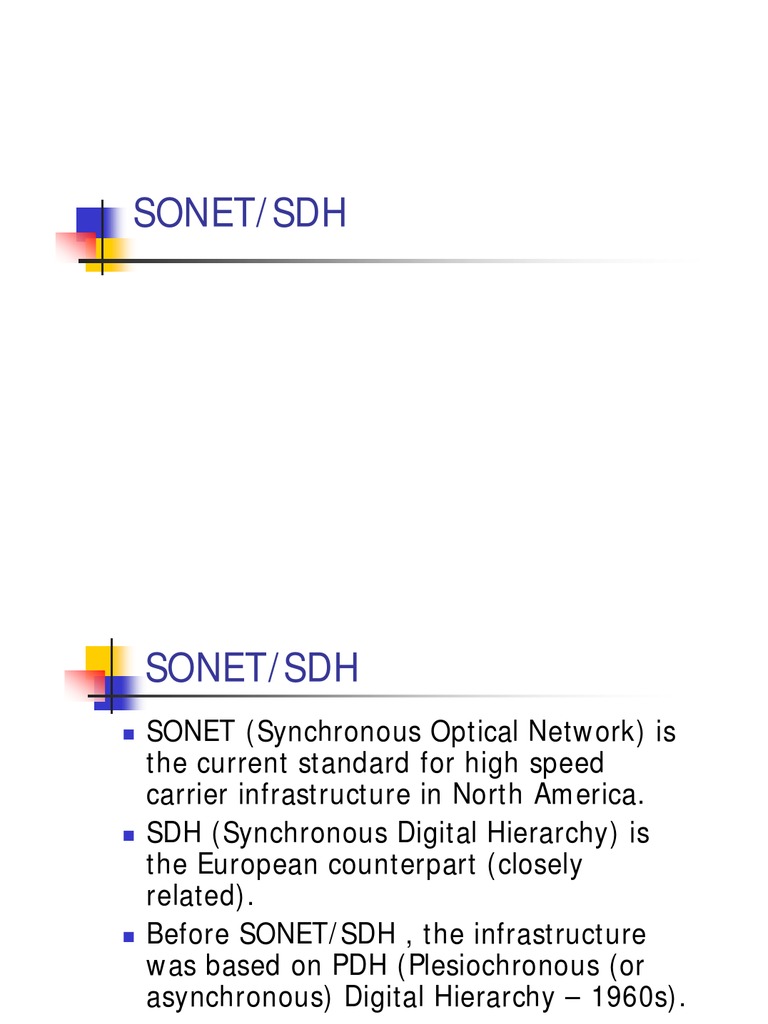 Sonet SDH | PDF | Networks | Digital Technology