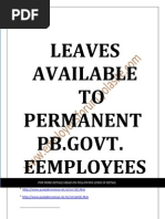 CIL Leave Rules PDF | PDF