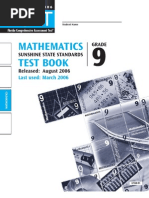 Grade 7 Math Practice Test | PDF | Multiple Choice | Area