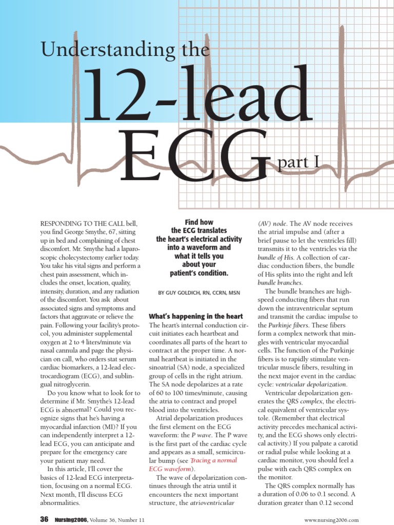 Understanding The 12 Lead ECG | PDF | Electrocardiography | Heart