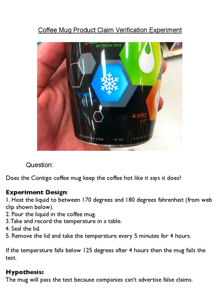 Coffee Mug Experiment Digital Portfolio | PDF | Cooking, Food & Wine ...