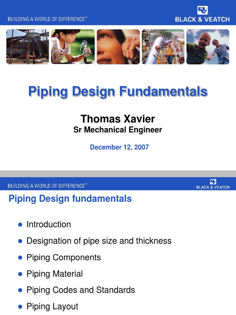 Piping Design Fundamentals Guide | PDF | Pipe (Fluid Conveyance) | Valve
