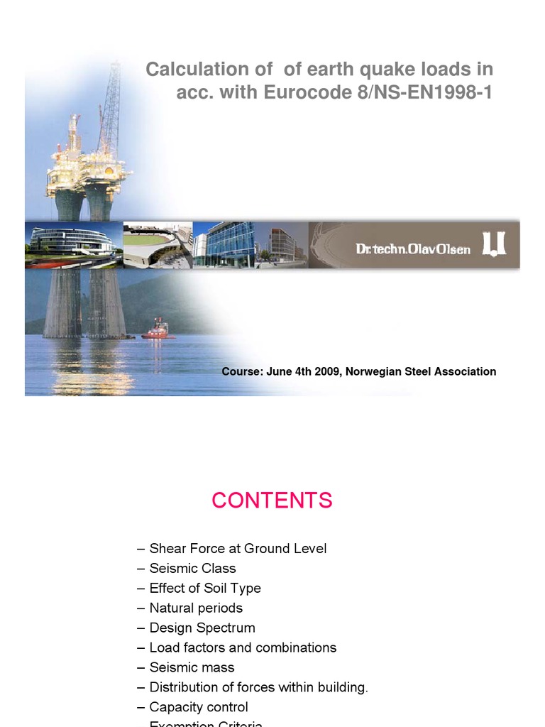 earthquake forces calculation | Earthquakes | Geotechnical Engineering