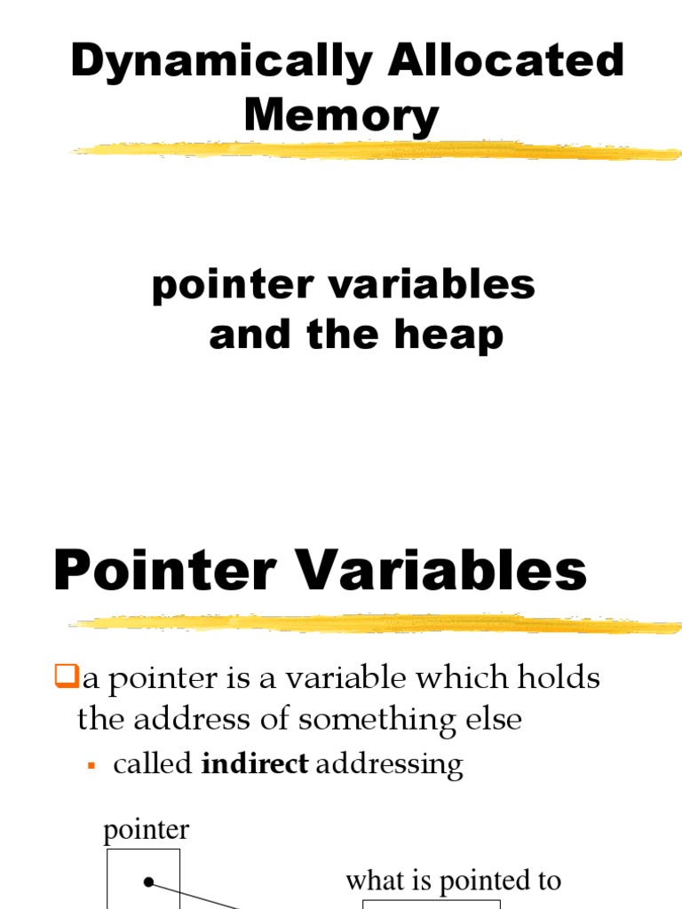 Dynamic Memory Allocation Pdf Pointer Computer Programming Variable Computer Science 8814