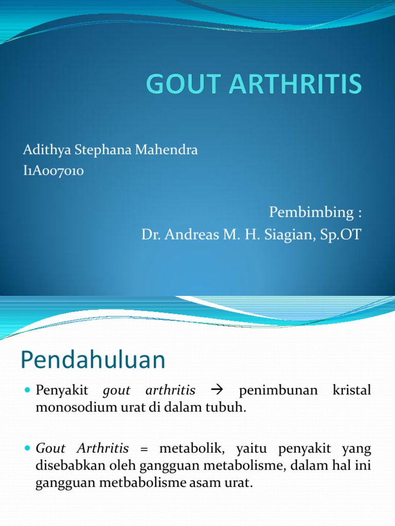 Gout Arthritis | PDF