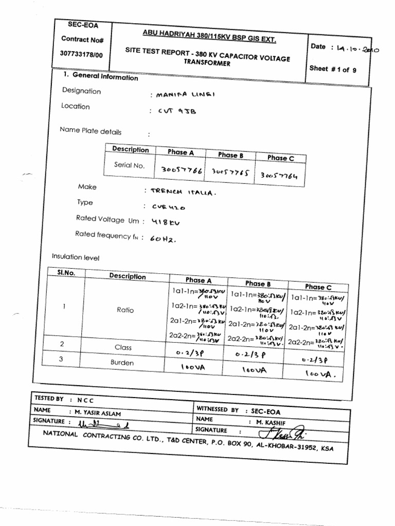 CVT | PDF | Capacitor | Electrical Resistance And Conductance