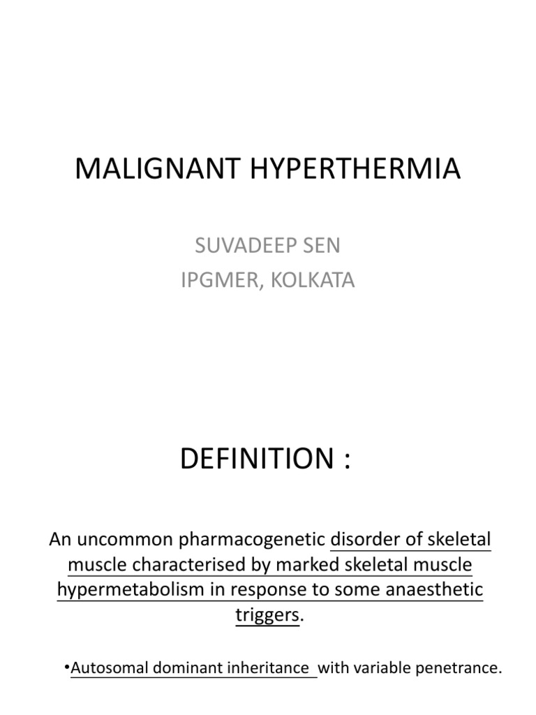 malignant hyperthermia | Muscle Contraction | Anesthesia