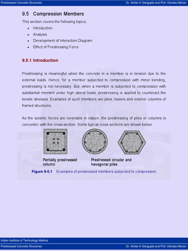 Compression Members | PDF | Prestressed Concrete | Buckling