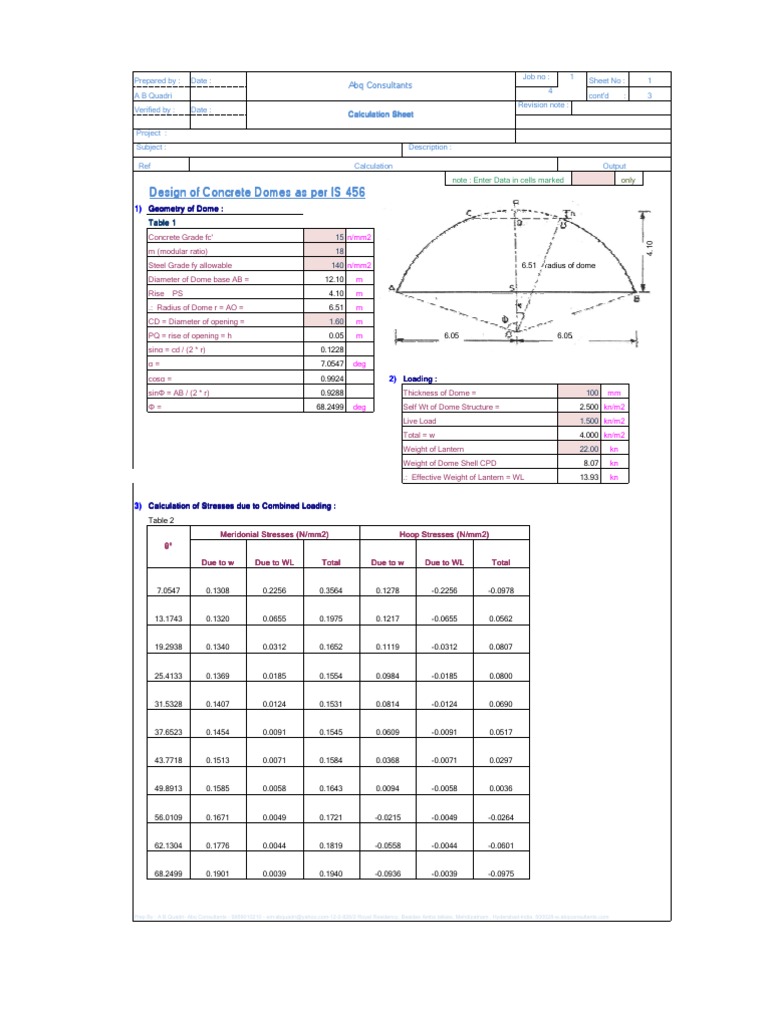 RCC Domes | PDF | Beam (Structure) | Dome