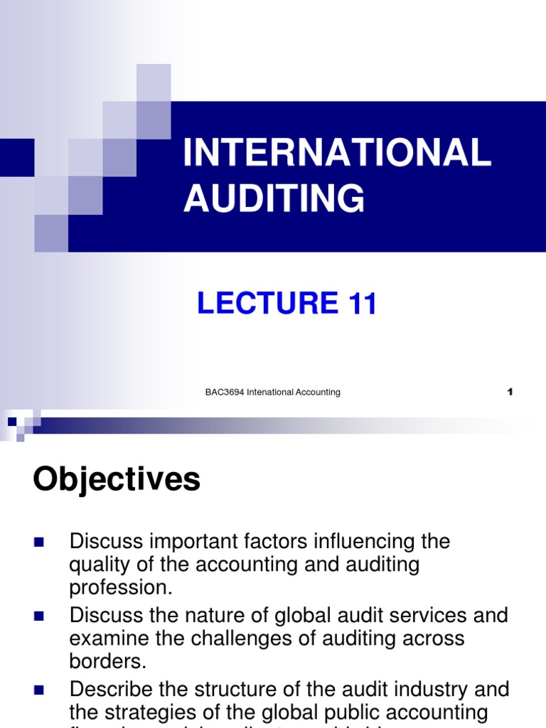 International Auditing | PDF | Accounting | Audit