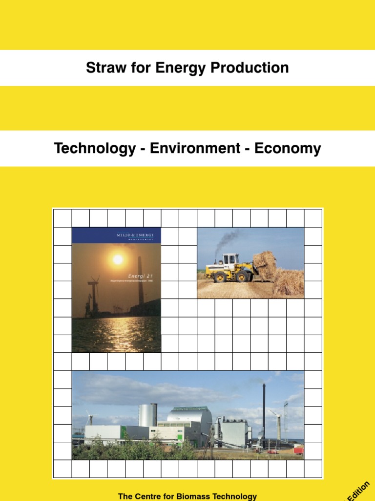 Straw For Energy Production | PDF | Biomass | Combustion