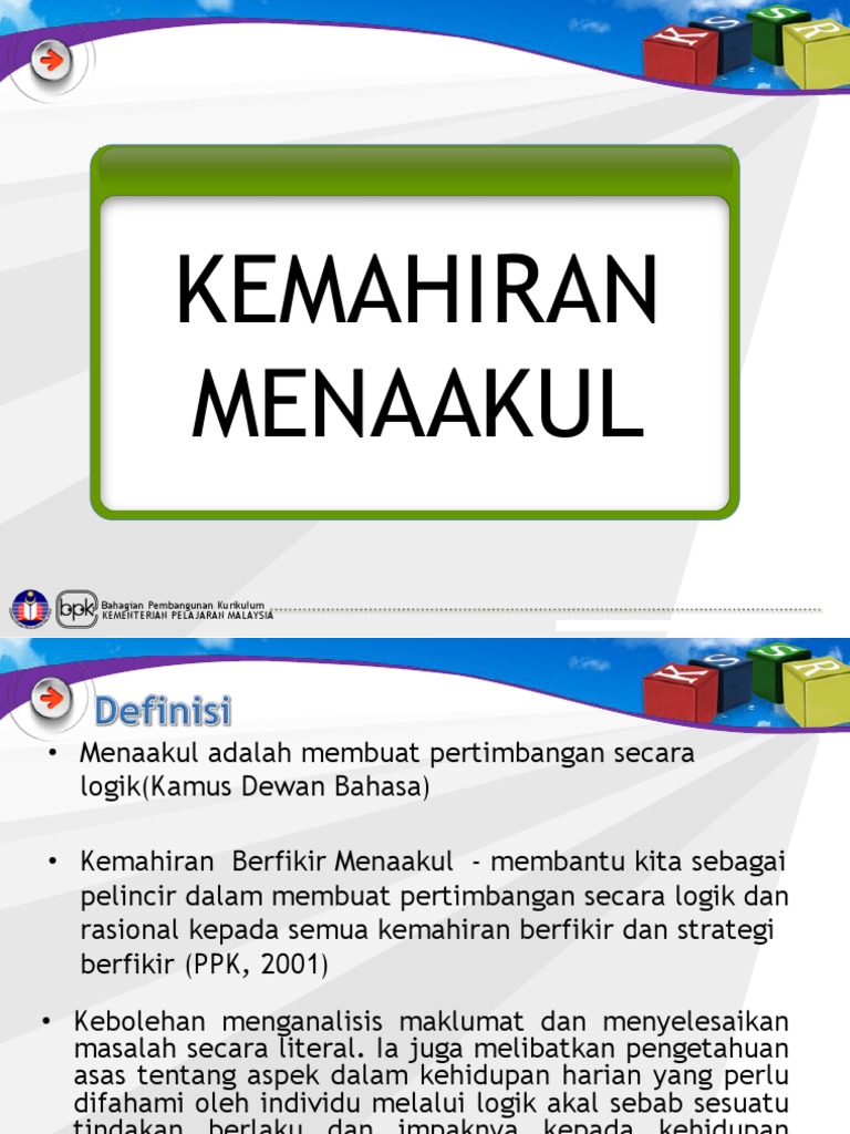 KEMAHIRAN MENAAKUL