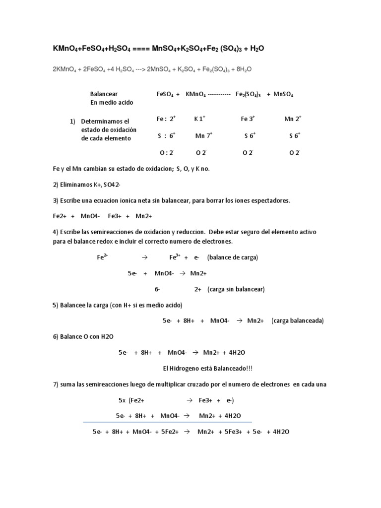 KMN O4 | PDF | Redox | Átomos
