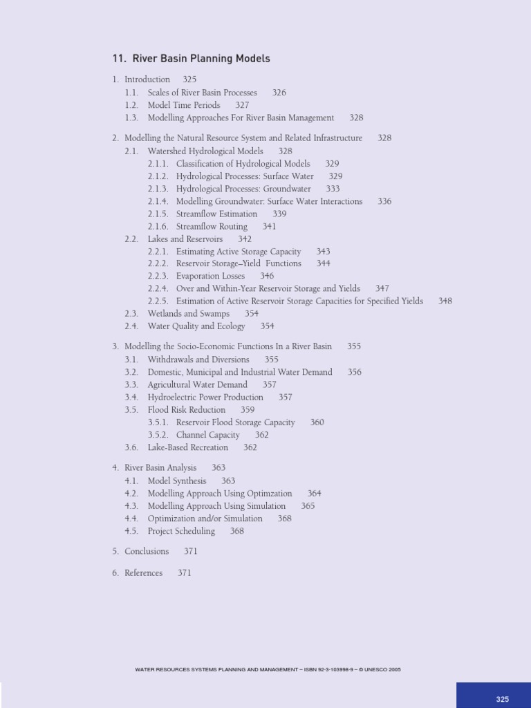 Water Resources Systems Planning and Management | PDF