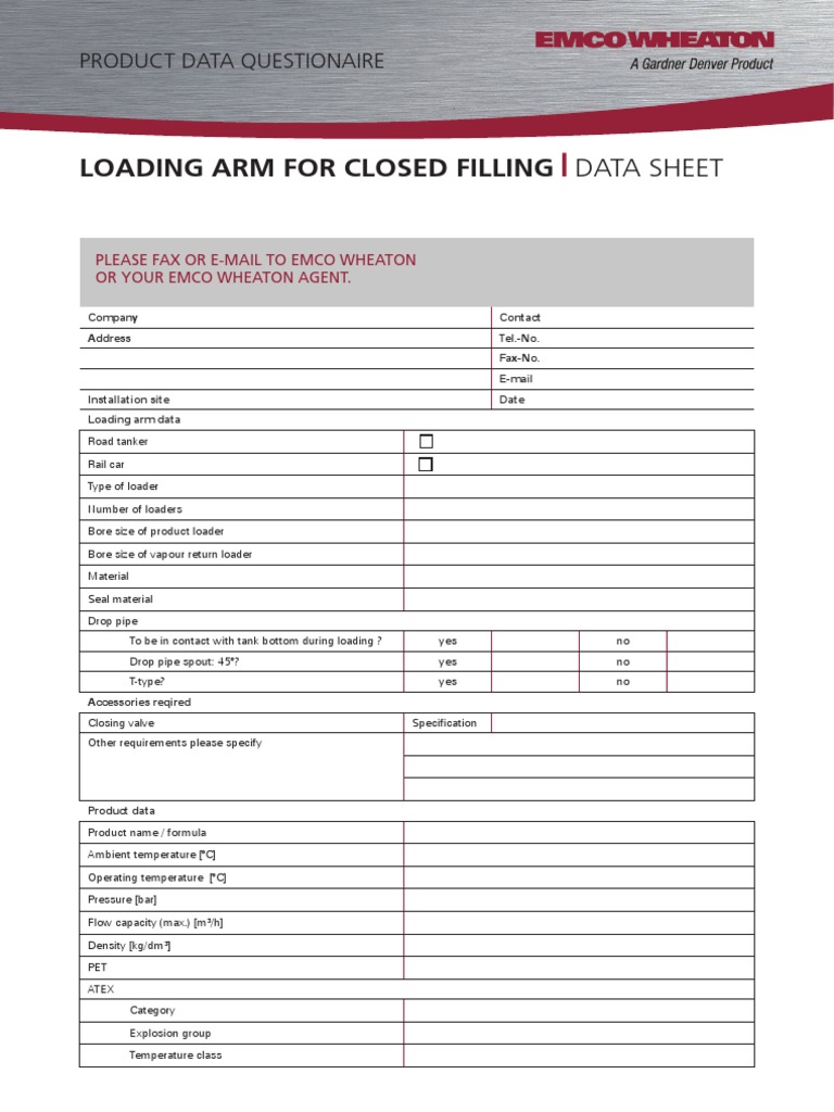 Data Sheet LNG Loading Arm | PDF