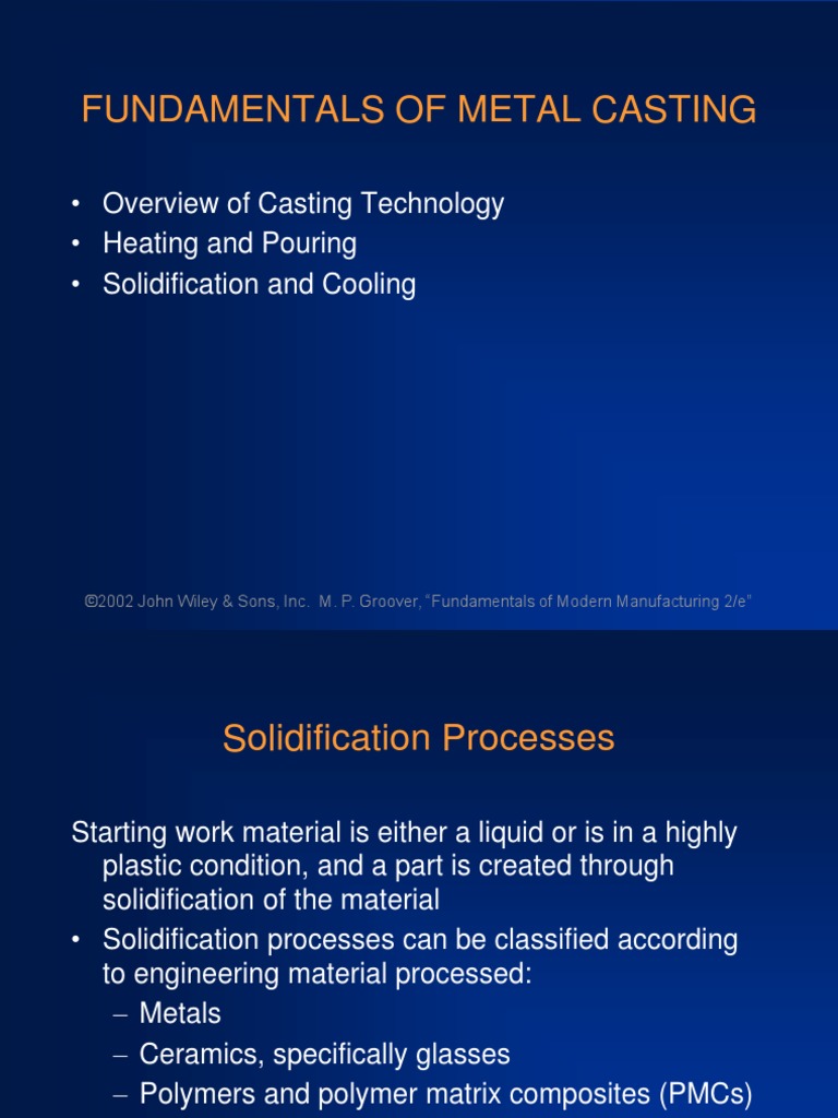 Manufacturing Processes | PDF | Casting (Metalworking) | Metalworking