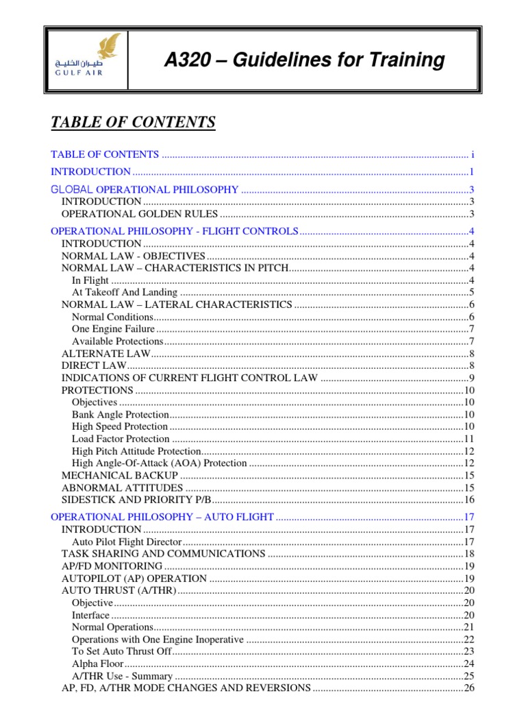 A320 Guidelines For Training PDF | PDF | Aircraft | Flight