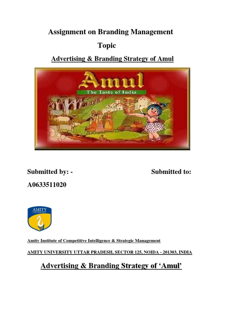 advertising strategy of Amul | Brand | Advertising