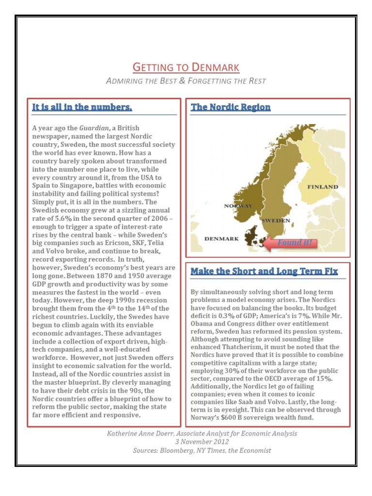 Nordic Economic Success Blueprint | PDF | Social Science