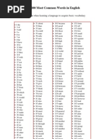 2,000 Most Common Dutch Words - Dutch | PDF