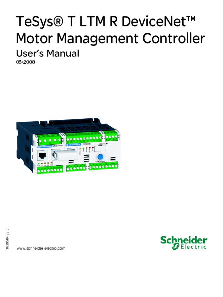 Manual Tesys T DeviceNet | PDF | Relay | Personal Computers