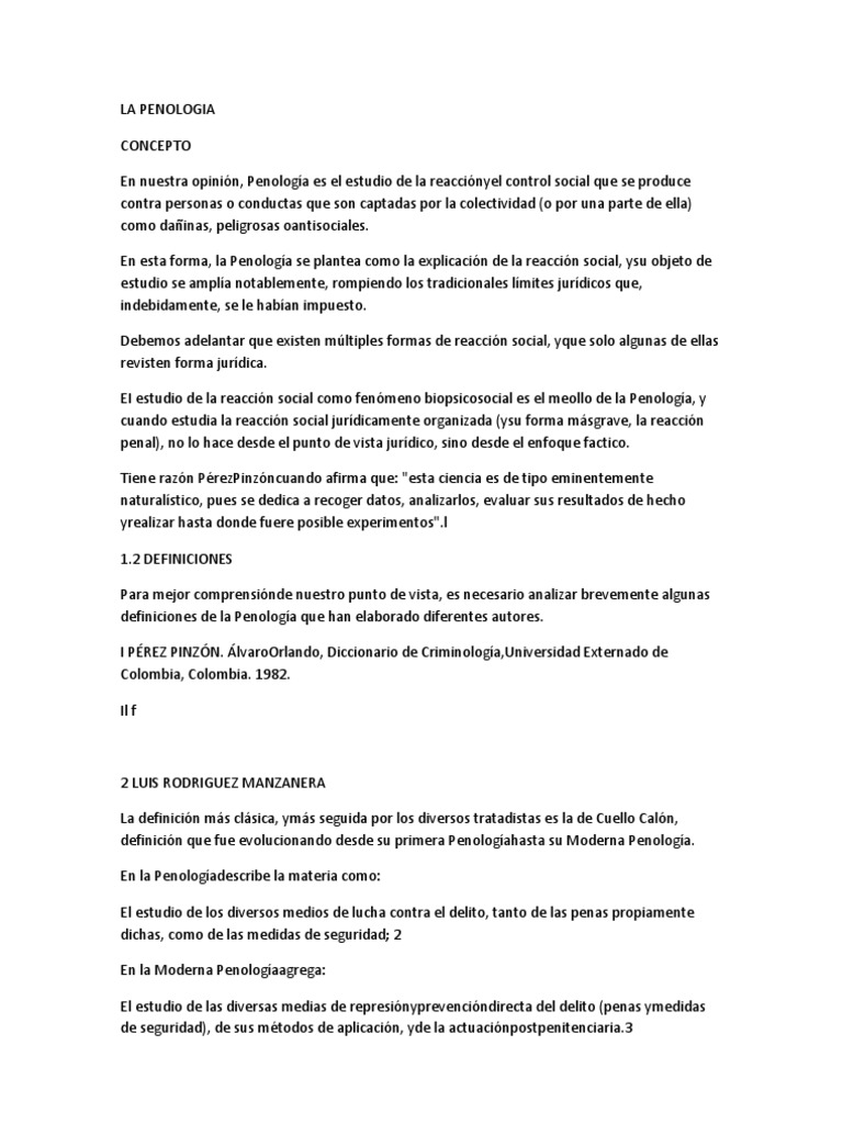 La Penologia | PDF | Criminología | Castigos