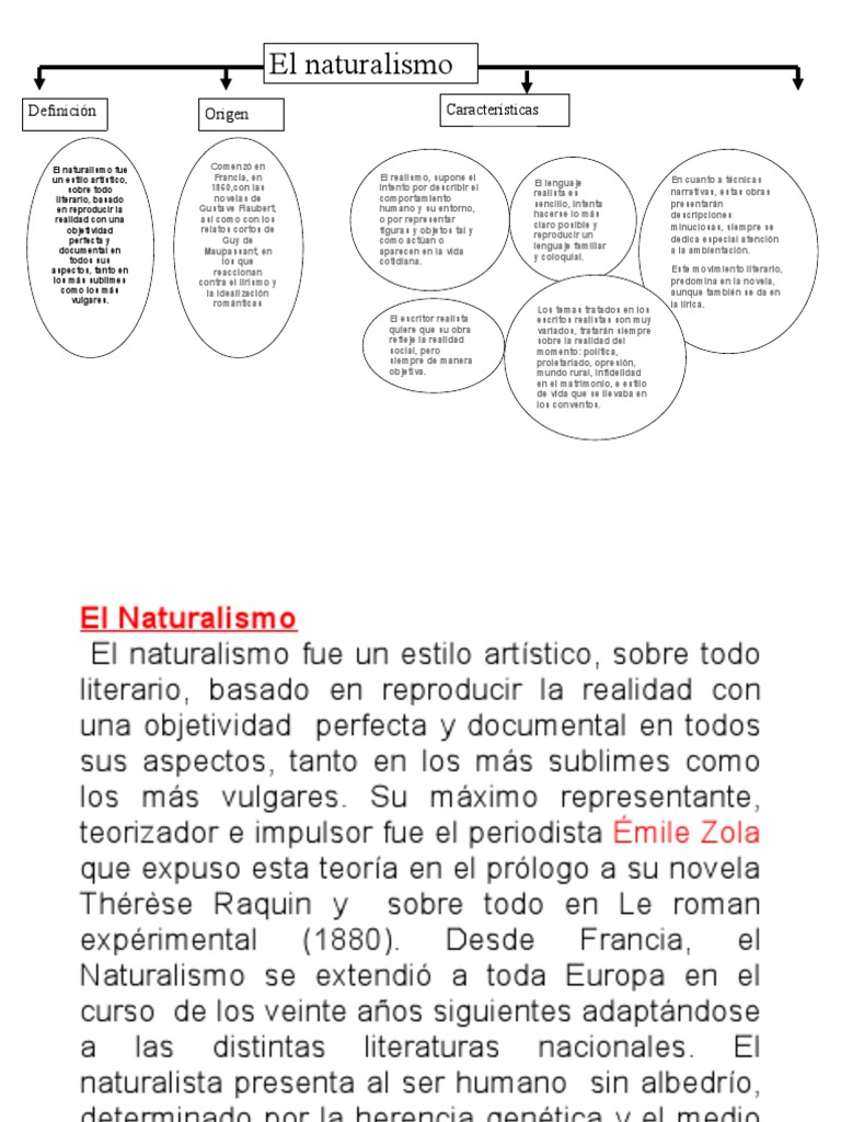 Características del Naturalismo Literario | PDF | Trabajos | Science