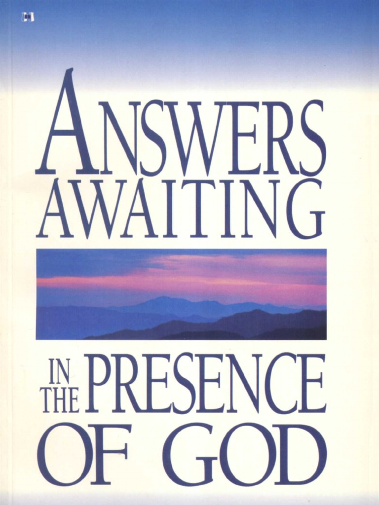 Answers Awaiting The Presence of God | PDF