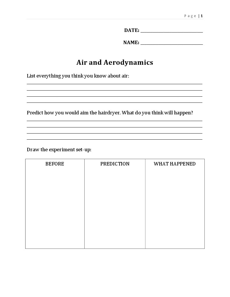 Air Worksheet | PDF