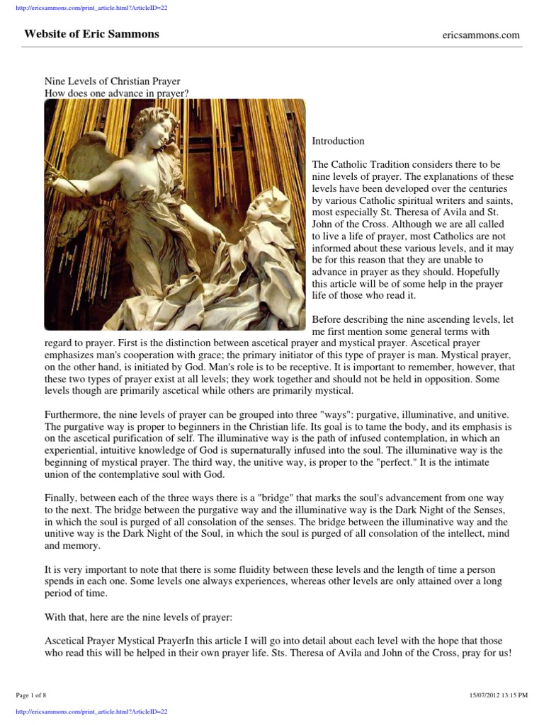 Nine Levels of Prayer by E. Sammons - Unknown | PDF | Theoria | Prayer