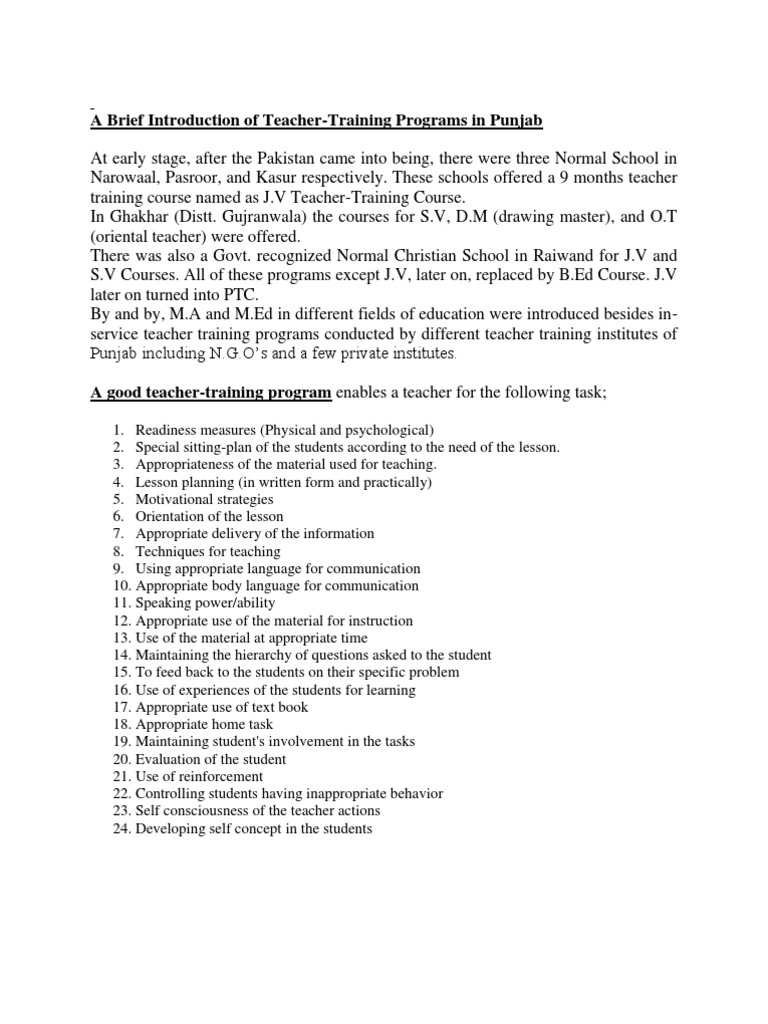 A Brief Introduction of Teacher | Teacher Education | Teachers