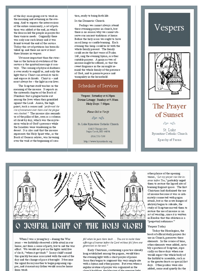 Vespers | PDF | Psalms | Prayer