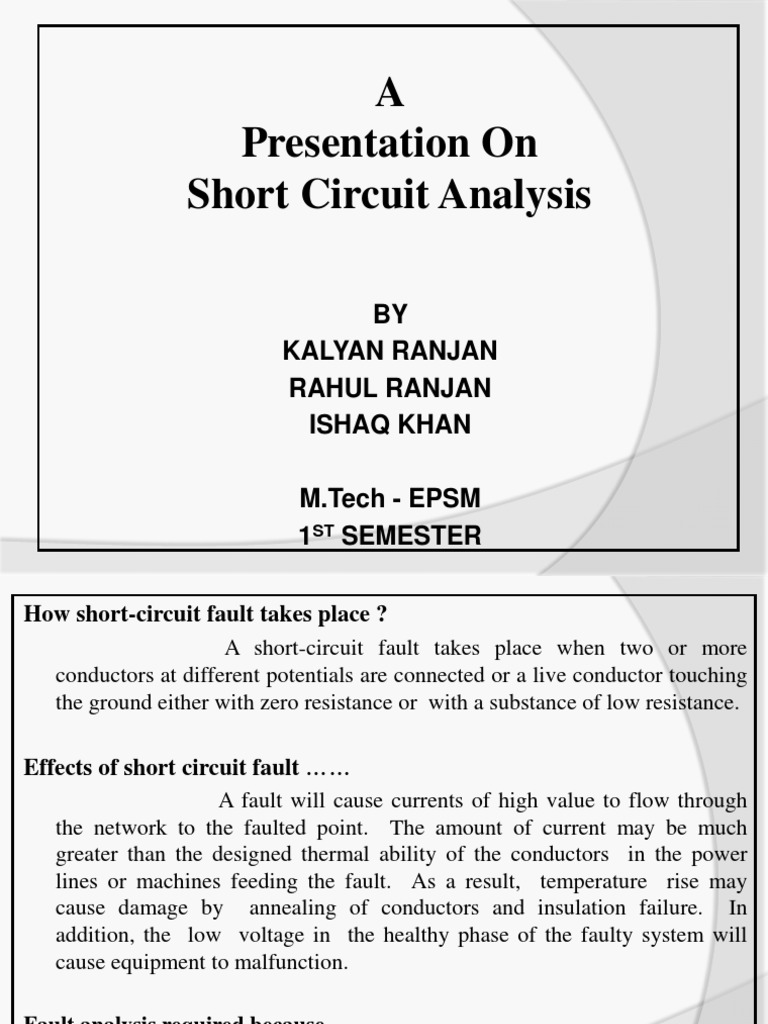 Fault Analysis | PDF | Electrical Impedance | Electric Power