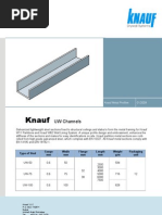 Knauf CW Profile Studs Technical Datasheet | PDF | Business