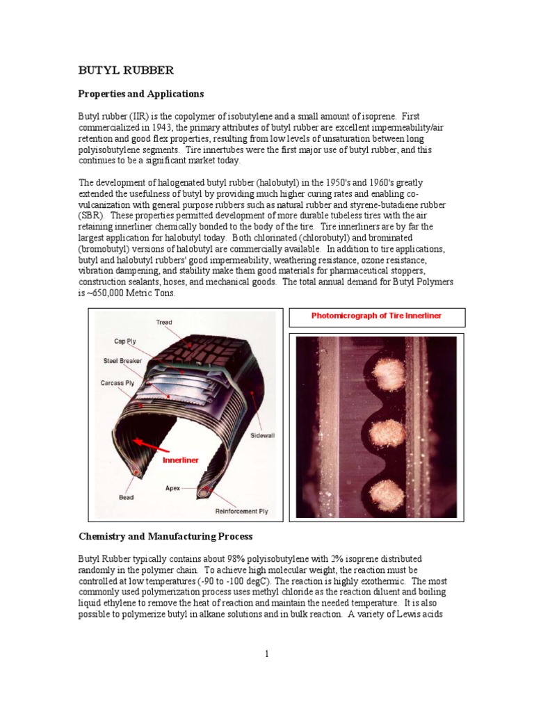 Butyl Rubber Properties & Uses | PDF