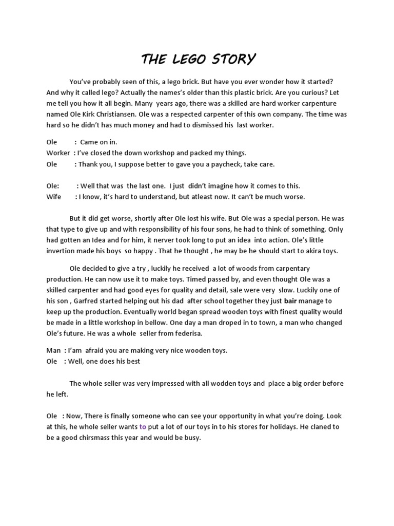 The Lego Story | PDF | Lego | Toys