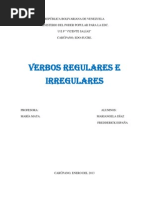 Juego de UNO con Verbos Irregulares | PDF | Mecánica del lenguaje | Sintaxis