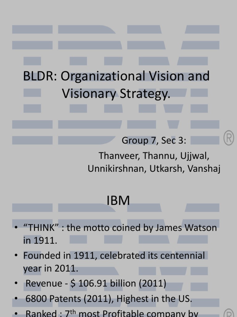 IBM Vision Statement | PDF | Ibm | Innovation