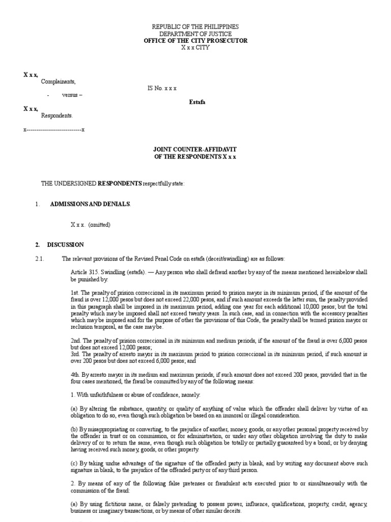 sample complaint | Conspiracy (Criminal) | Fraud