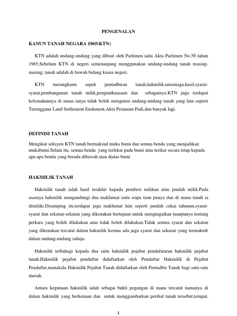 Geran Tanah | PDF